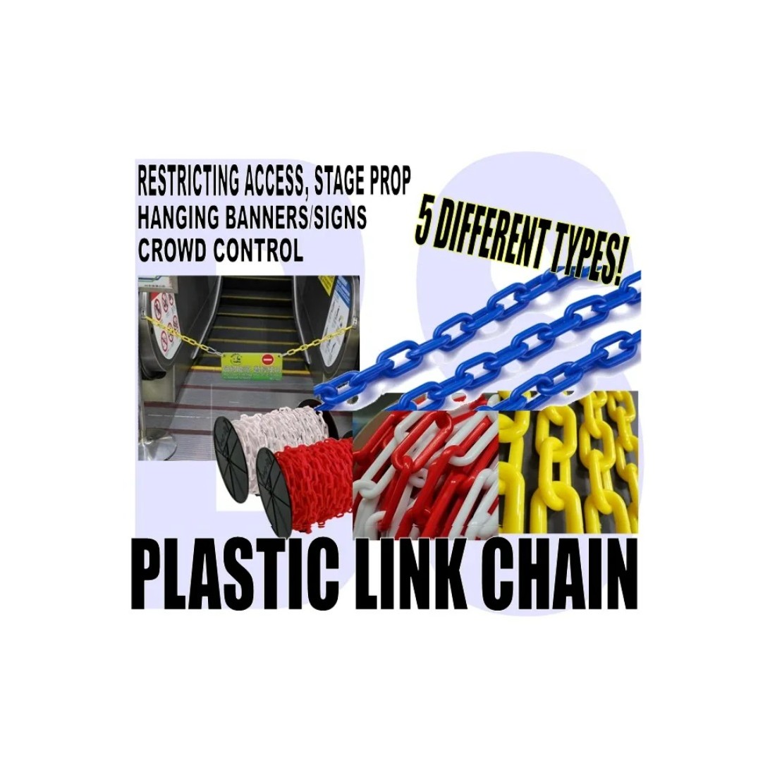 Buy Plastic Link Chain COLOUR WHITE | Ban Soon Hardware & Hydraulic Supply
