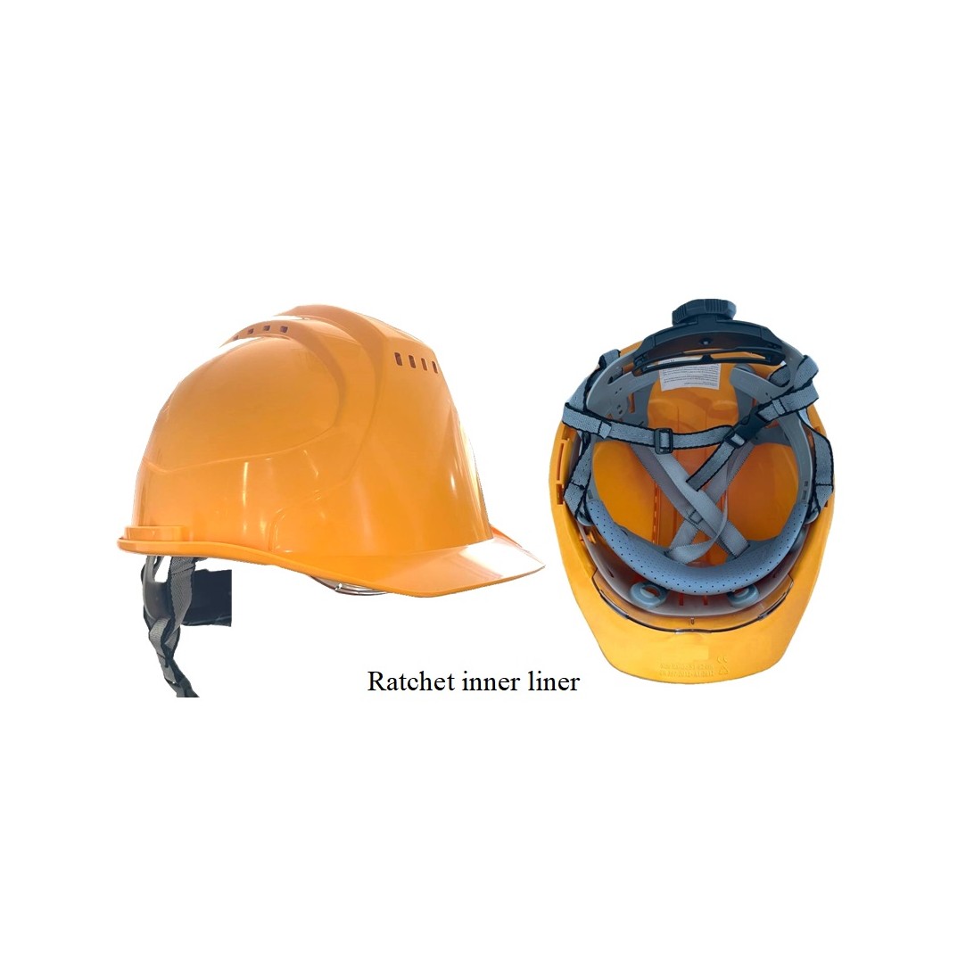 Buy Safety Helmet with built-in retractable clear visor, ratchet inner ...