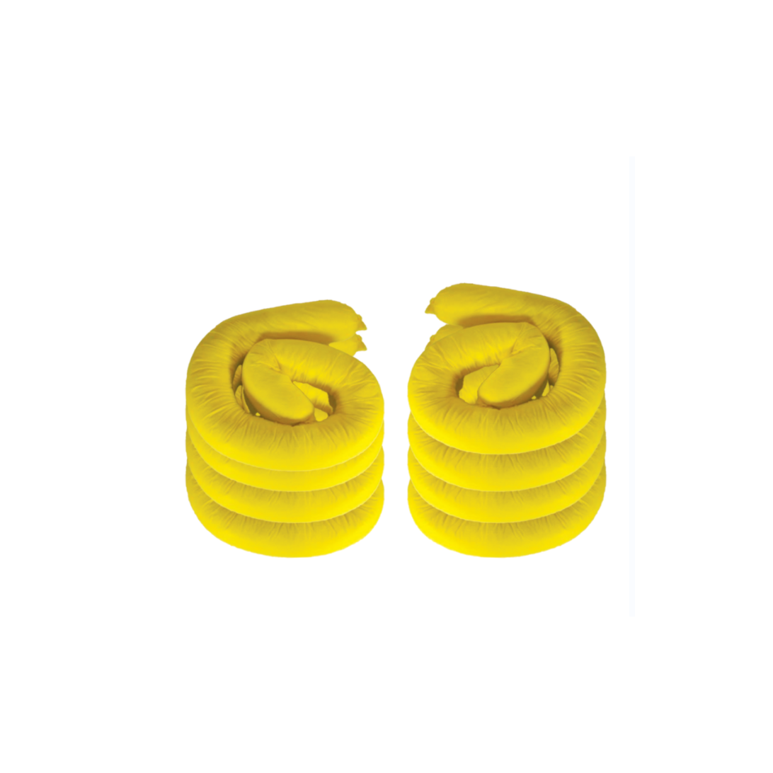 Buy Chemical Absorbent Containment Socks 1.2m x 76mm. Yellow. 10pcs ...
