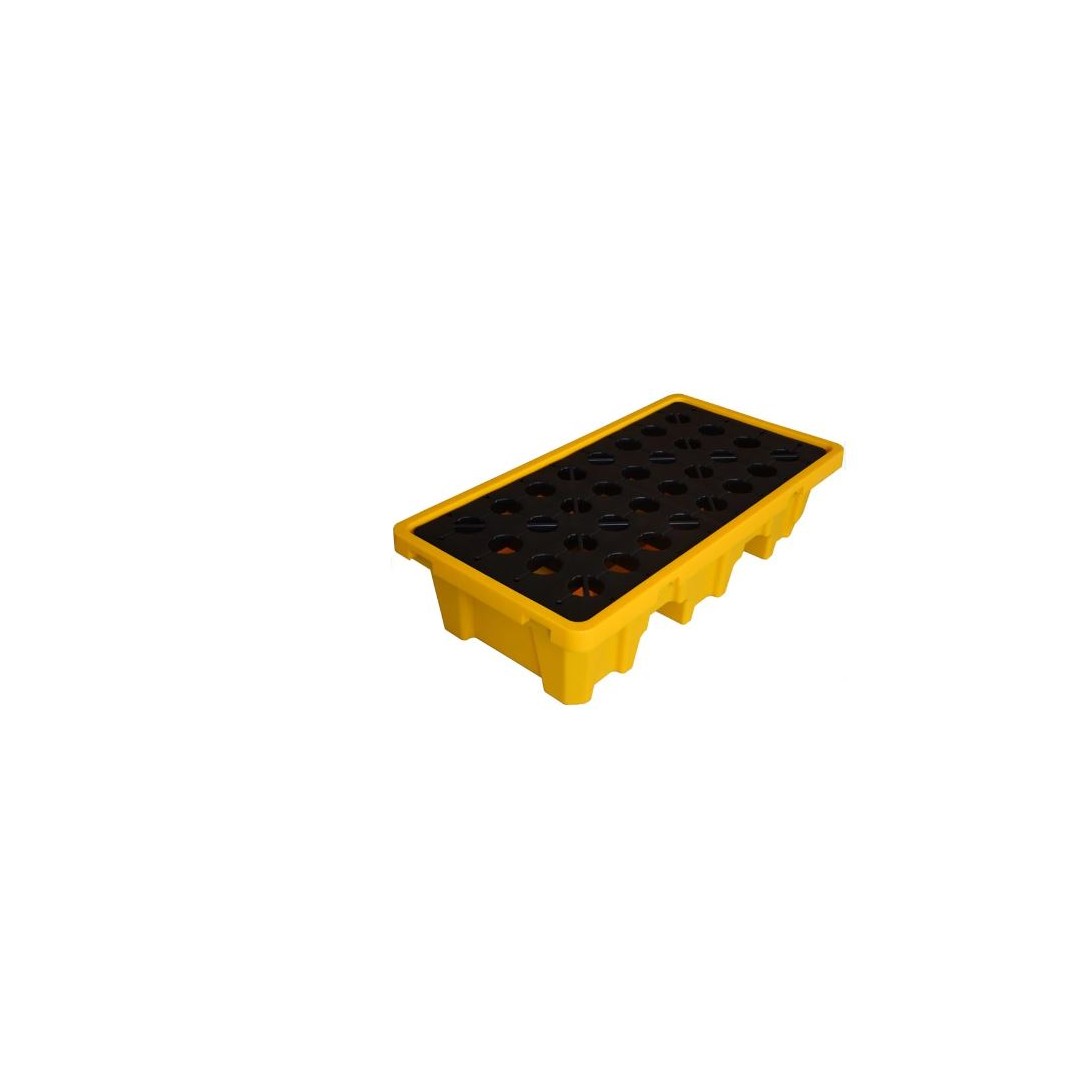 Buy 2 Drum Spill Pallet fitted with Drain Plug. 2 Way Entry Forklift ...