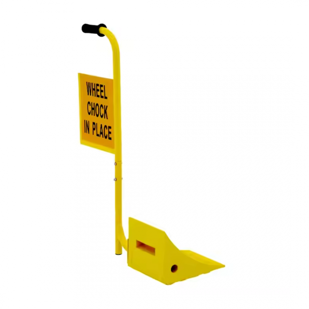 Buy PVC Wheel Chock With Steel Handle | Ban Soon Hardware & Hydraulic ...