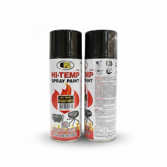 Buy BOSNY Hi-Heat Spray Paint 400F. Hi-Temp Resistant. Gloss Black or ...