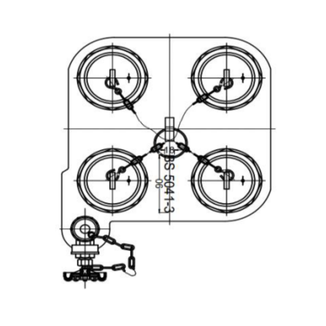 Buy 4 Way Breeching Inlet | Ban Soon Hardware & Hydraulic Supply