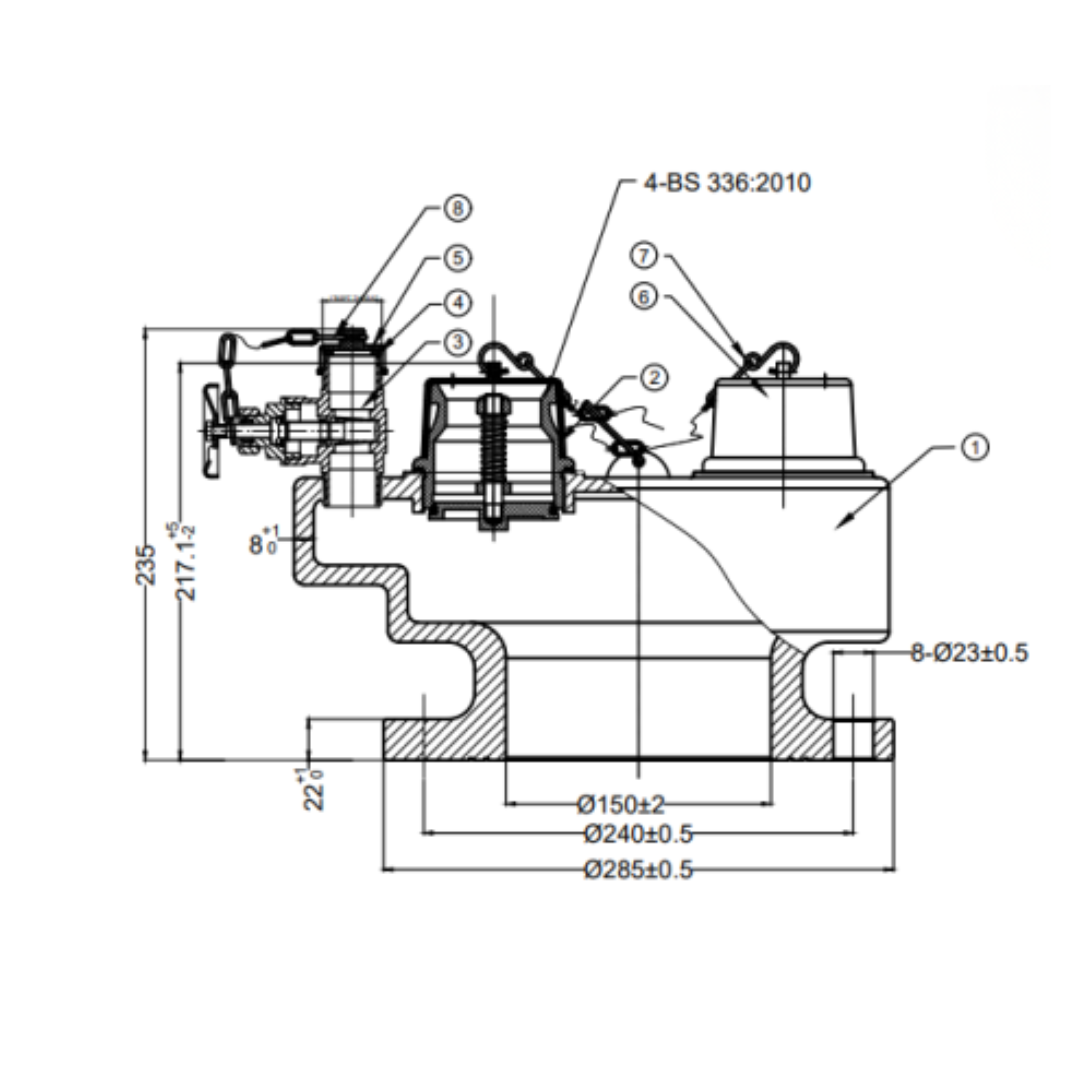 Buy 4 Way Breeching Inlet | Ban Soon Hardware & Hydraulic Supply